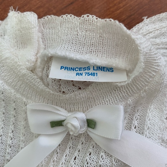 Princess Linens | Dresses | Nwt Handmade Vintage Baby Girl White Lace ...